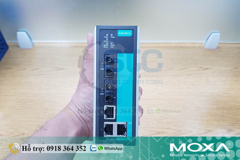 EDS-405A-MM-ST - Bộ chuyển mạch Ethernet có quản lý với 3 cổng 10 ...